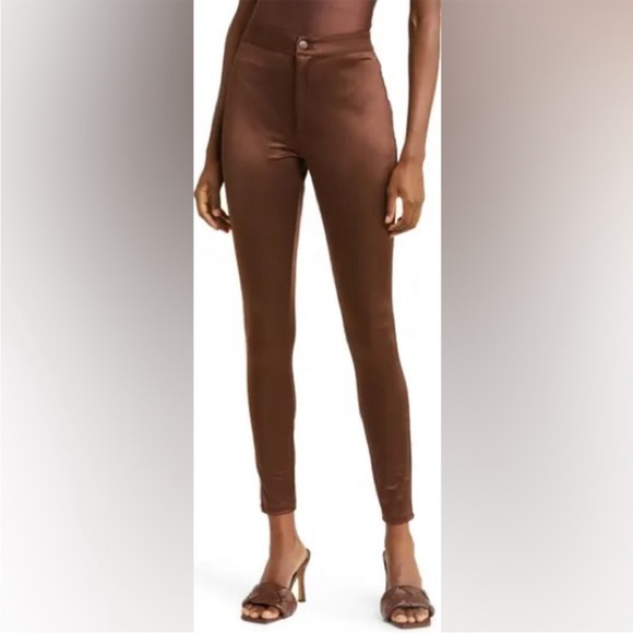 SKIMS | Pants & Jumpsuits | Skims Brown Skinny High Rise Disco Pants ...
